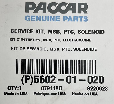 5602-01-020 Genuine Paccar Solenoid Service Kit OEM - New | eBay