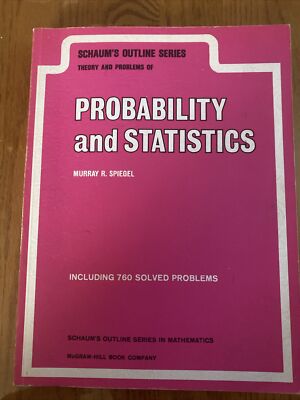 Schaum's Outline Series Probability and Statistics 1975 Murray R ...