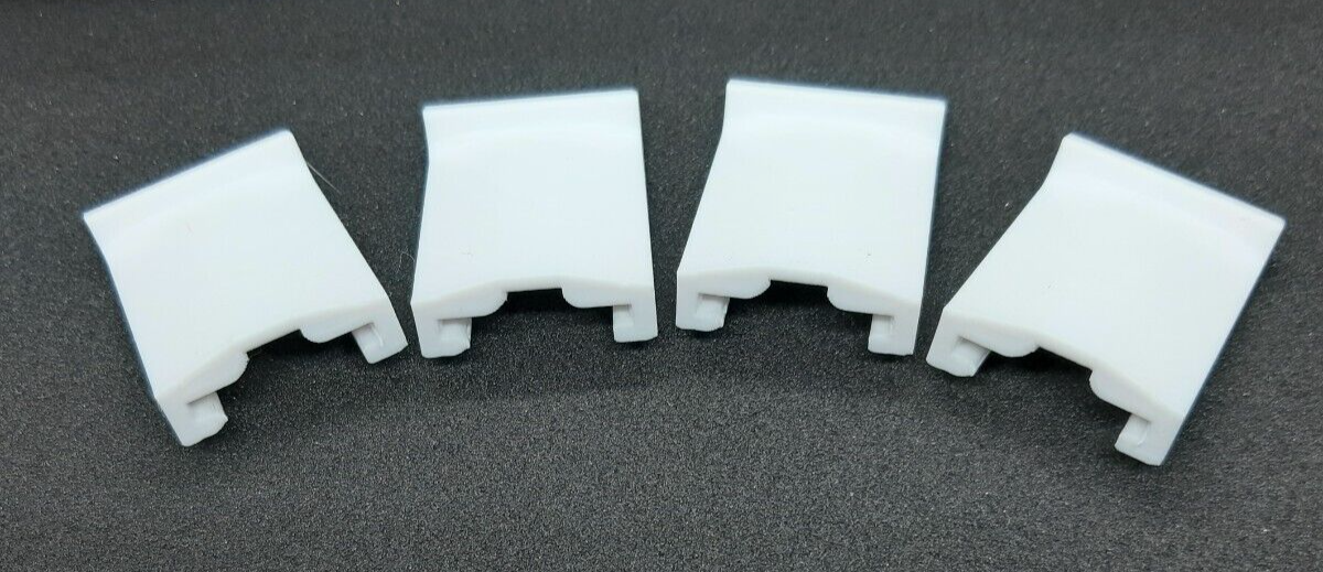 White Repair Clips for K2 C8043 Conservatory Gutter Bracket (Pack of 4 ...