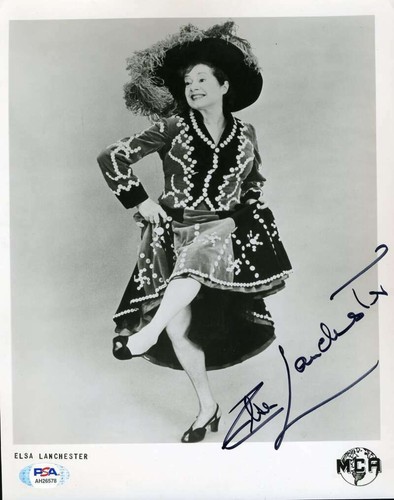 Elsa Lanchester PSA DNA Cert Signed 8x10 Frankenstein Photo Autograph ...
