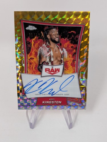 2025 Topps Chrome WWE - Red Brand Autographs Kofi Kingston #RBA-KOF ...
