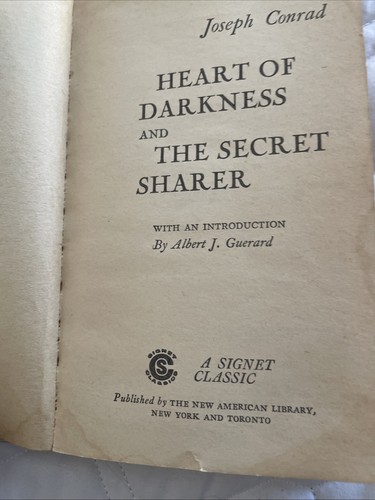 Heart of Darkness & The Secret Sharer by Joseph Conrad (1950, PB ...