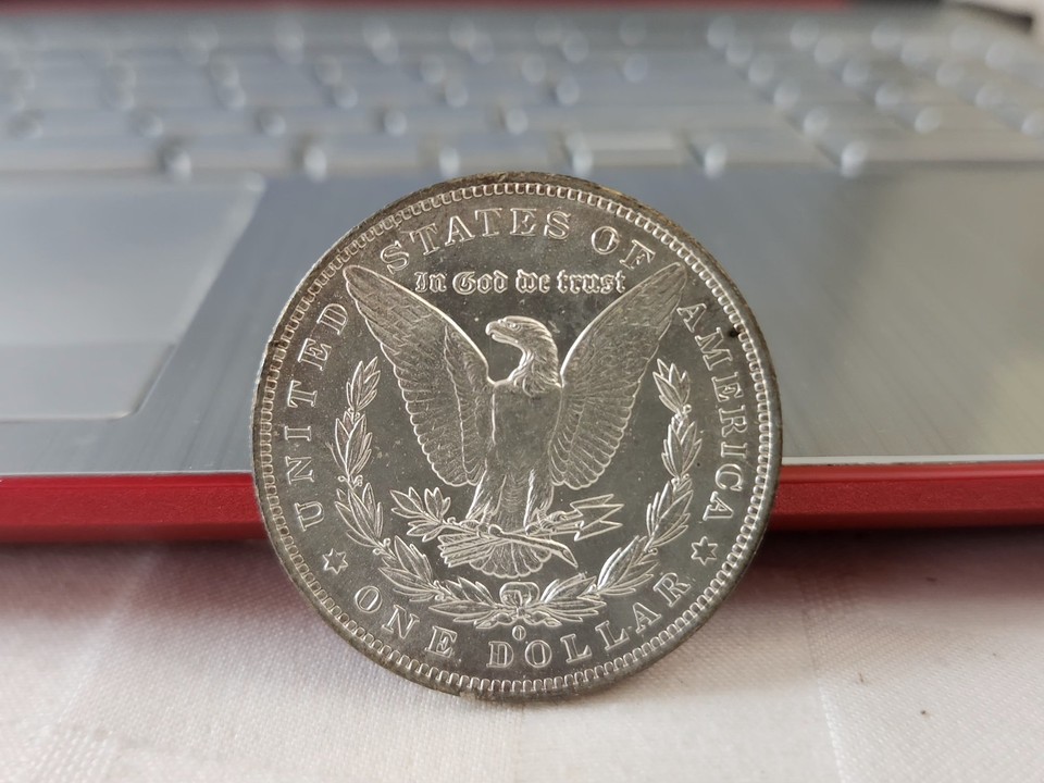 Morgan Silver $ 1883 O MS+++BU, SUPER CAMEO DMPL 20" Crystal Mirror ...