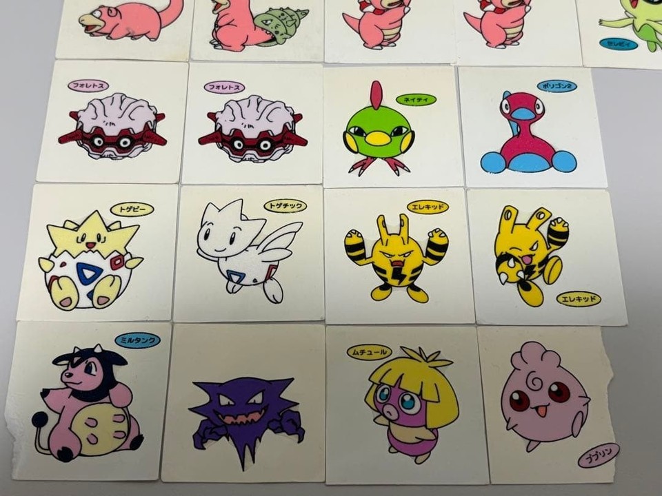 Pokemon Deco chara Sticker Seal Lot Daiichi Pan Pokemon Bread 150PCS ...