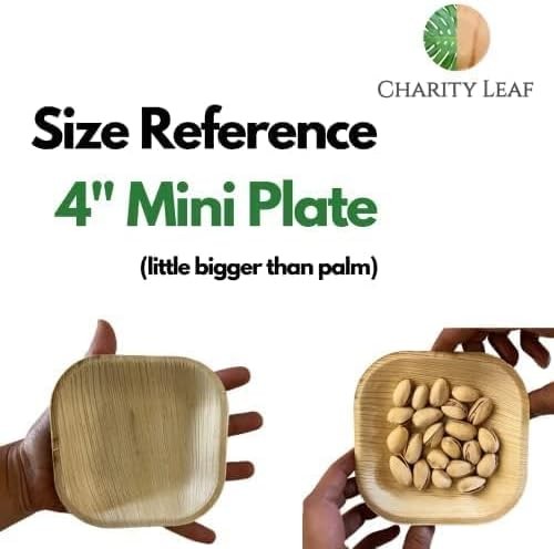 Palm Leaf Dinnerware - 50 Eco-Friendly Disposable Plates for All ...