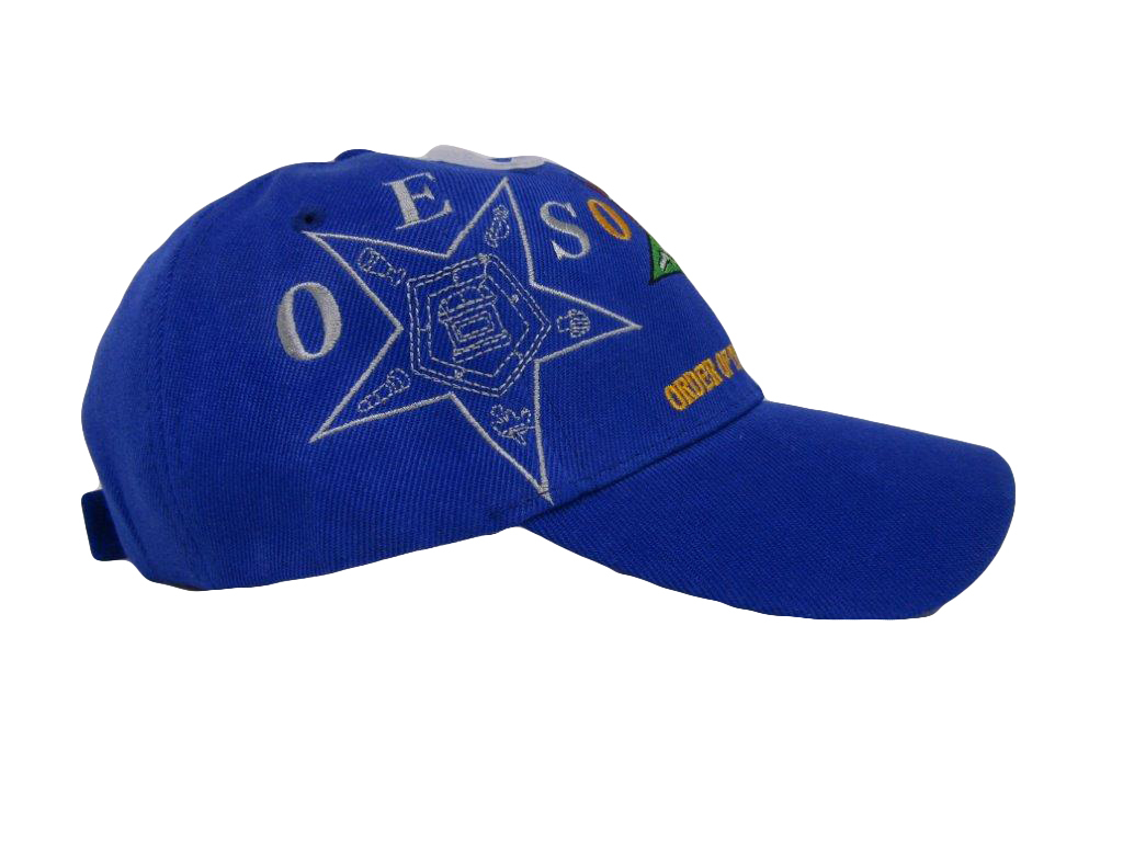OES Order of the Eastern Star Mason Royal Blue Embroidered Cap CAP964 ...