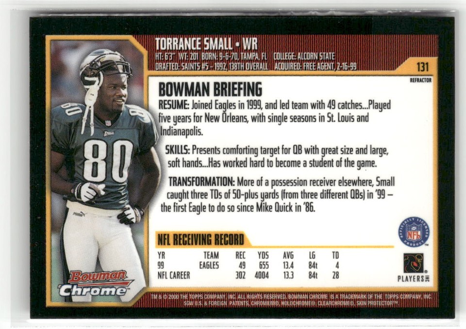 2000 Bowman Chrome #131 Torrance Small Refractors 428 | eBay