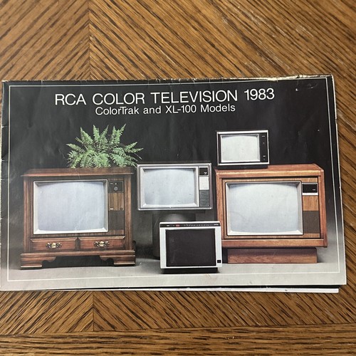 RCA Color Television ColorTrak & XL-100 Models Advertising VTG 1983 | eBay