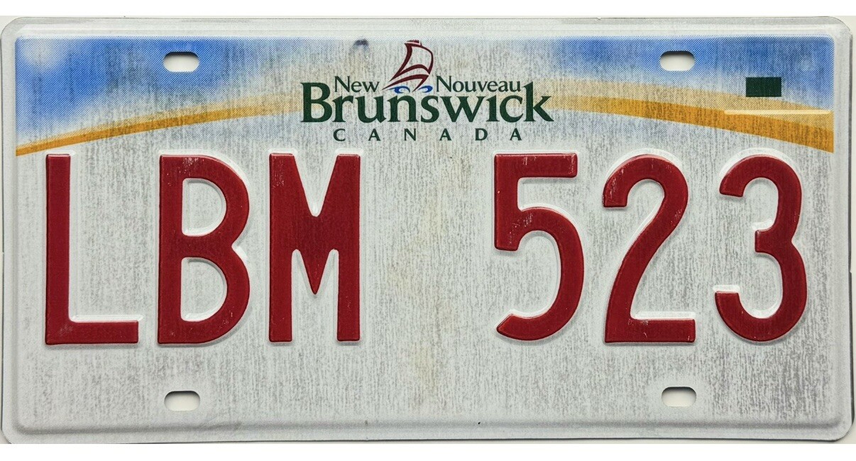 *BARGAIN BIN* 2013 Base New Brunswick License Plate #LBM 523 | eBay