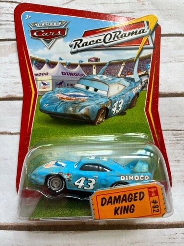 DISNEY PIXAR CARS DIE CAST RACE O RAMA DAMAGED KING NEW N PACKAGE RARE ...