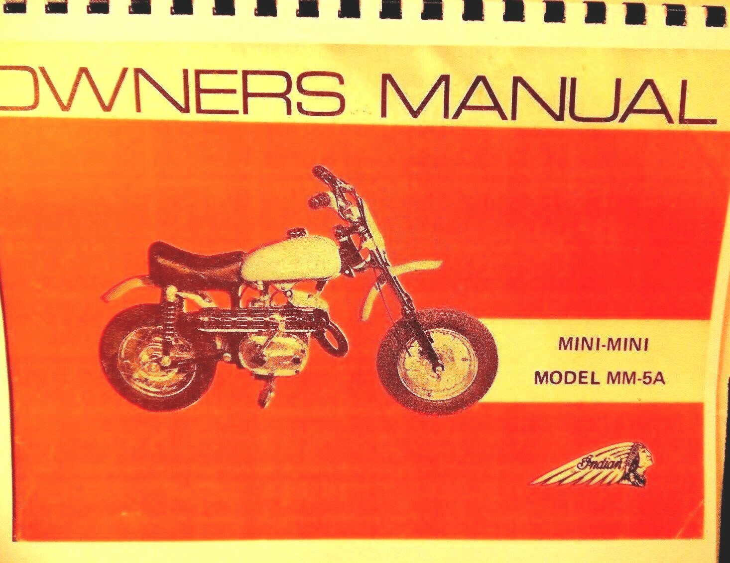 1972 Indian Mini-Mini 5-A 3 book s In 1 Owners Manual-Frame Assembly ...