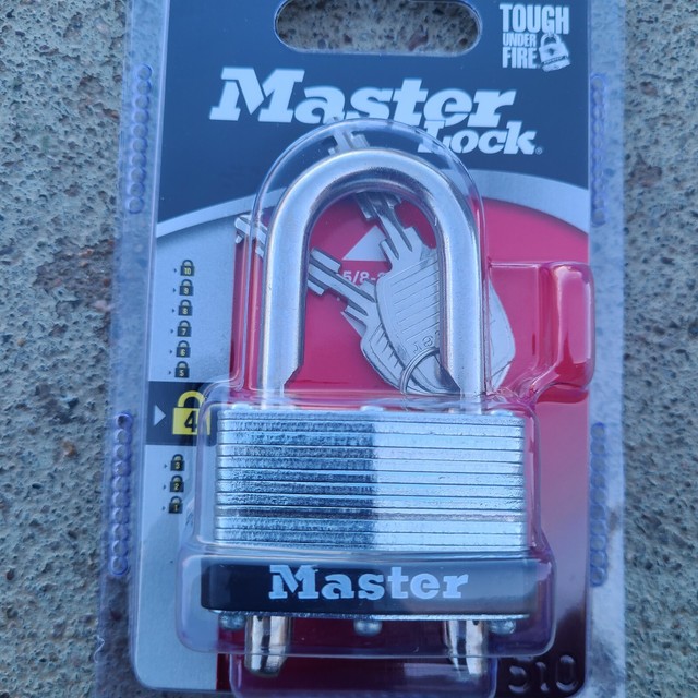 Master Lock Adjustable Shackle Warded Keyed Padlock 510D for sale ...