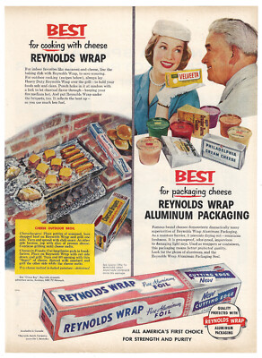 Reynolds Wrap Print Ad Vintage Advertisement Aluminum Foil Household ...