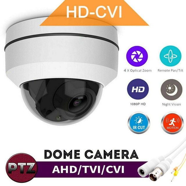 Mini PTZ Camera RS485 HD Analog 1080P 4X Zoom 2.8-12mm 65ft IR Distance ...