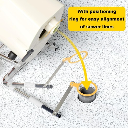 Toilet Installation Jack，Stainless Steel Foldable Toilet Cart Jack with ...