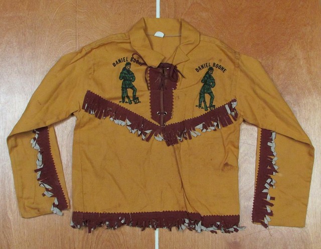 Vintage 1960s Daniel Boone Outfit Boys Frontier Costume w/ Coonskin Cap ...