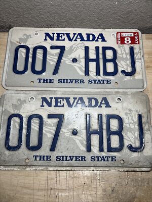 Matching Nevada Big Horn Sheep License Plates! Very Rare! | eBay