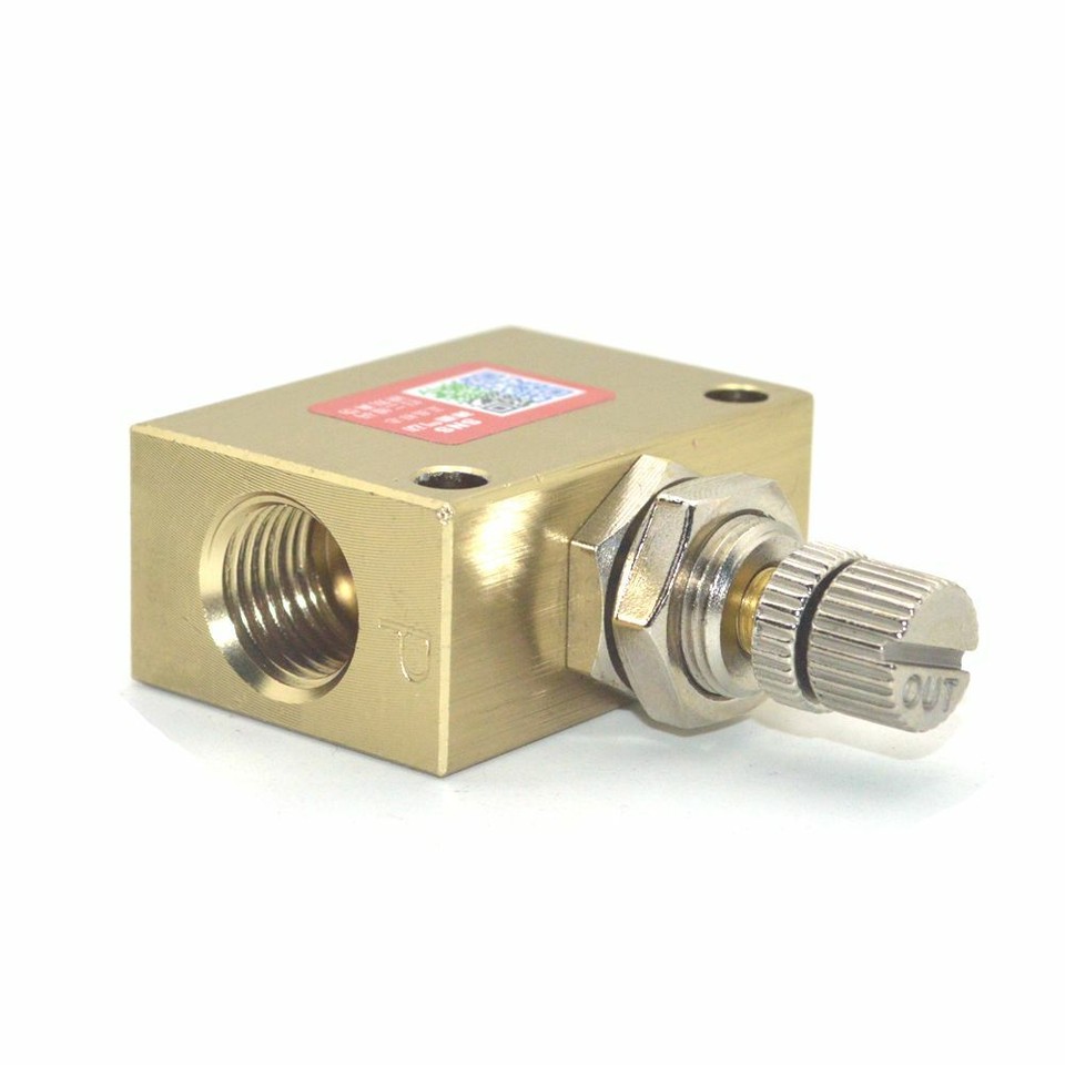 Mechanical Valve 1/4" BSPT Pneumatic Air Flow Speed Control ASC-08 1PC ...