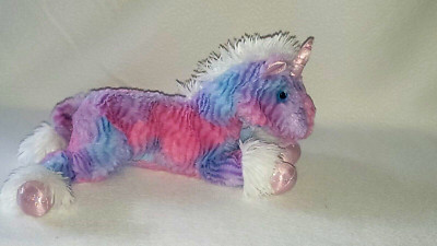 Ganz Tie Dye Rainbow Majestic Unicorn Furry Swirl Plush Stuffed Toy | eBay