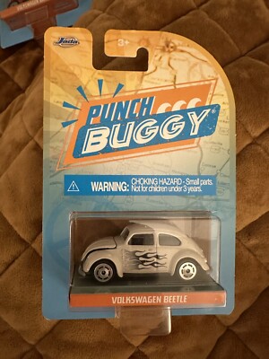 2020 Jada Punch Buggy Slug Bug Volkswagen VW Beetle White / Flames. HTF ...