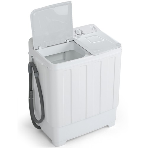 Portable Washing Machine, 30 lbs Twin Tub Washer Mini Compact Laundry ...