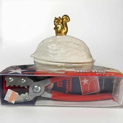 The Texan York Nut Sheller Nut Cracker With White Gold Trim Walnut ...