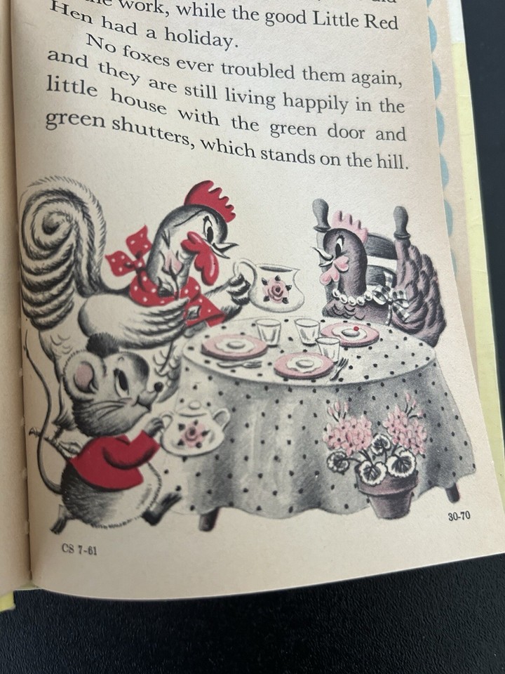 Vintage 1960 Rand McNally Elf Book The Cock The Mouse and The Little ...