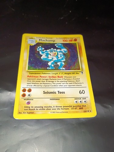 MP (Legendary Collection) Pokemon MACHAMP Card Set 15/110 Holo Rare ...