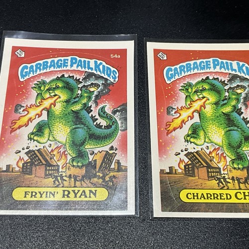 1985 Series 2 GPK Garbage Pail Kids Sticker OS2 54a FRYIN' RYAN 54b ...