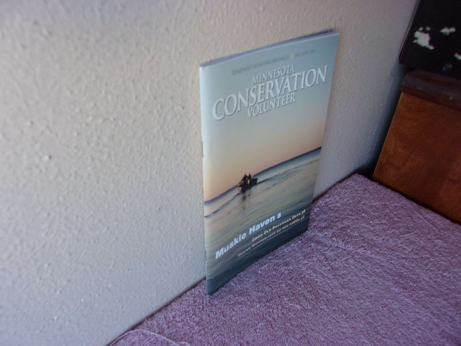 MINNESOTA CONSERVATION VOLUNTEER MAGAZINE."MUSKIE HAVEN 8. MAY / JUNE ...