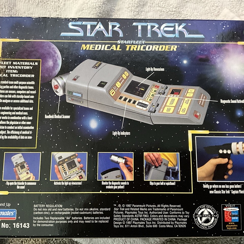 Playmates Toys Star Trek Starfleet Medical Tricorder 43377161431 | eBay