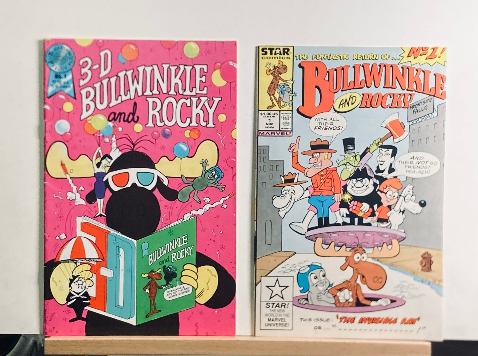 Bullwinkle And Rocky Comics 1987 Star Comics and Blackthorne 3-D First issue #1 | eBay