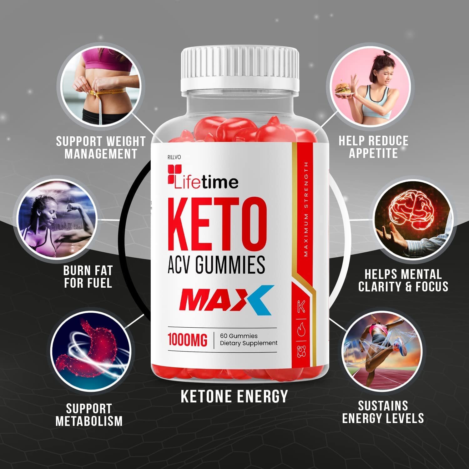 (5 Pack) Lifetime Max Keto Gummies - Advanced Formula Life Time Keto ...