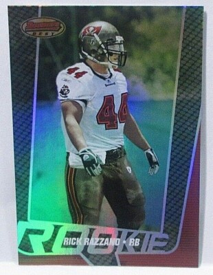 2005 Bowman's Best Rookie RICK RAZZANO #70 - Buccaneers | eBay