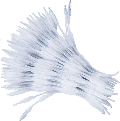 DIY Art Craft Fuzzy Bump Chenille Stems Pipe Cleaners, Pack of 100 ...