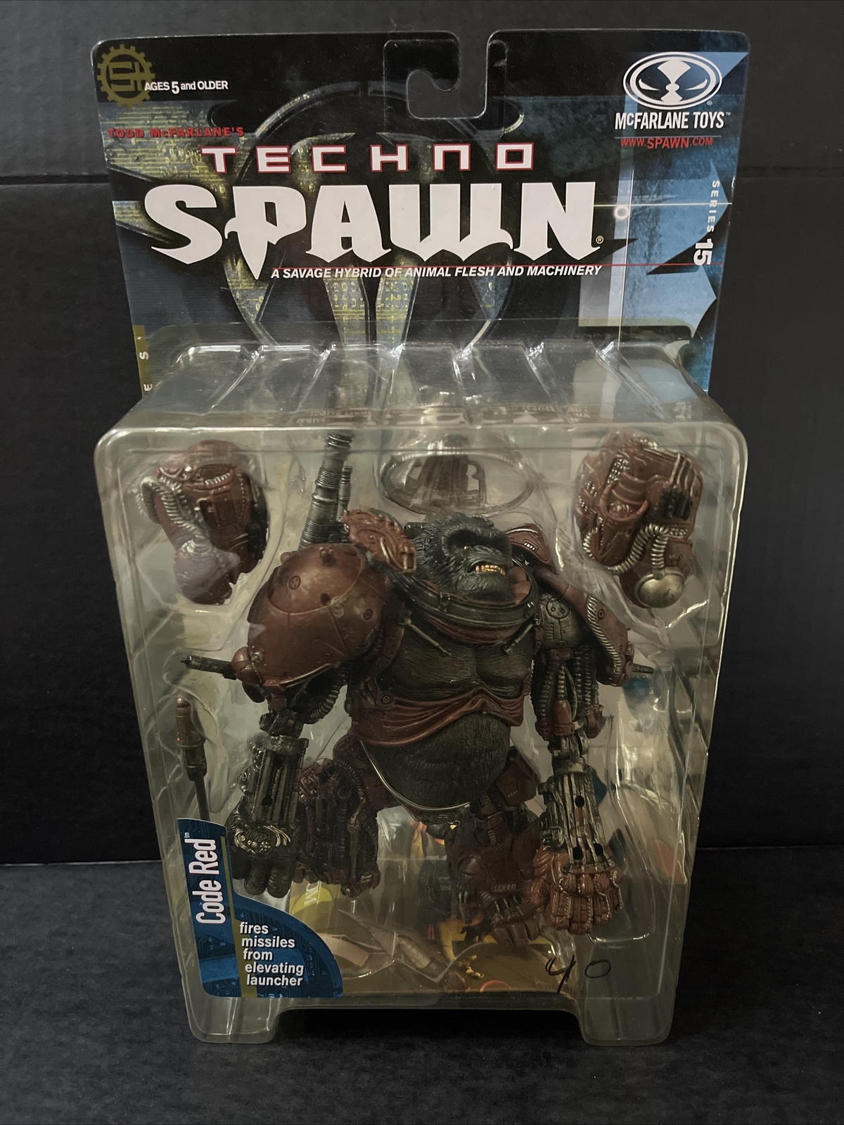 Todd McFarlane's Techno Spawn Code Red Action Figure (Series 15) 1999 ...