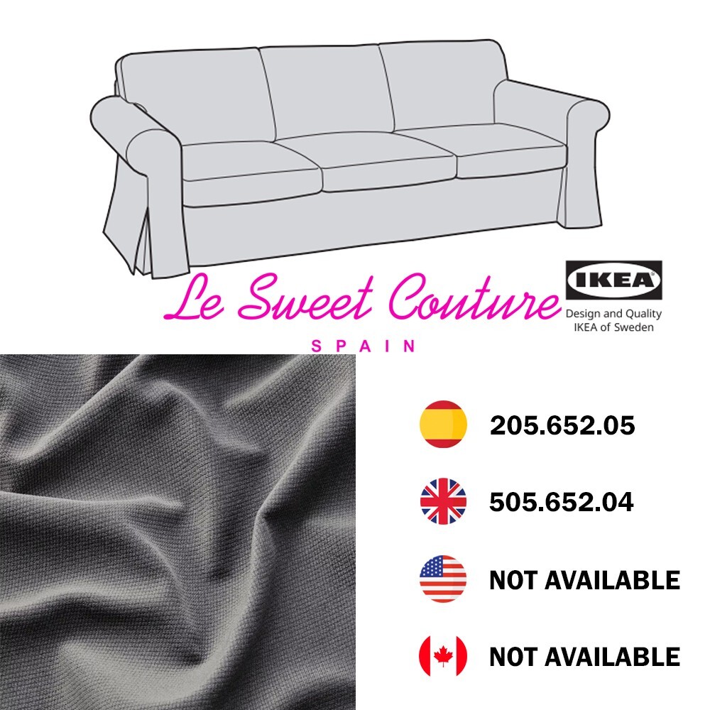 Ektorp Bezug IKEA Ektorp 3 Seat Sofa SLIPCOVER Cover HOVBY LILAC