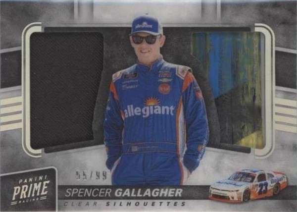 2018 Panini Prime Racing - Clear Silhouettes Dual #CS-SC Spencer ...