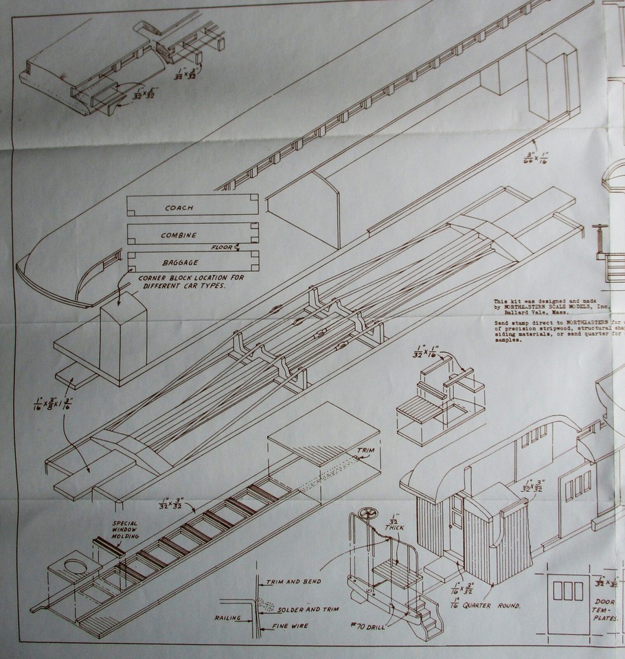 HO scale: Open Platform Coach, a wood kit with cast parts by ...