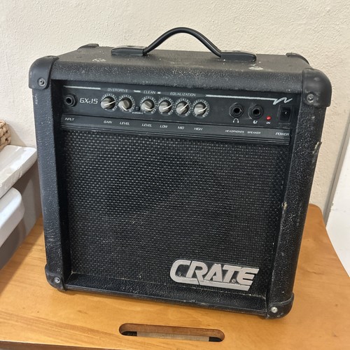 Vintage 90’s CRATE GX-15R 15W 2-Channel Combo Guitar Amplifier 8 ...