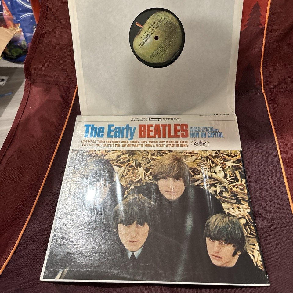 THE EARLY BEATLES APPLE LABEL ViNYL LP RECORD ALBUM IN SHRINK PRESS ...