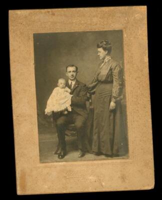 Vintage Cabinet Photo PW Poff Bluefield West Virginia Family Portrait ...