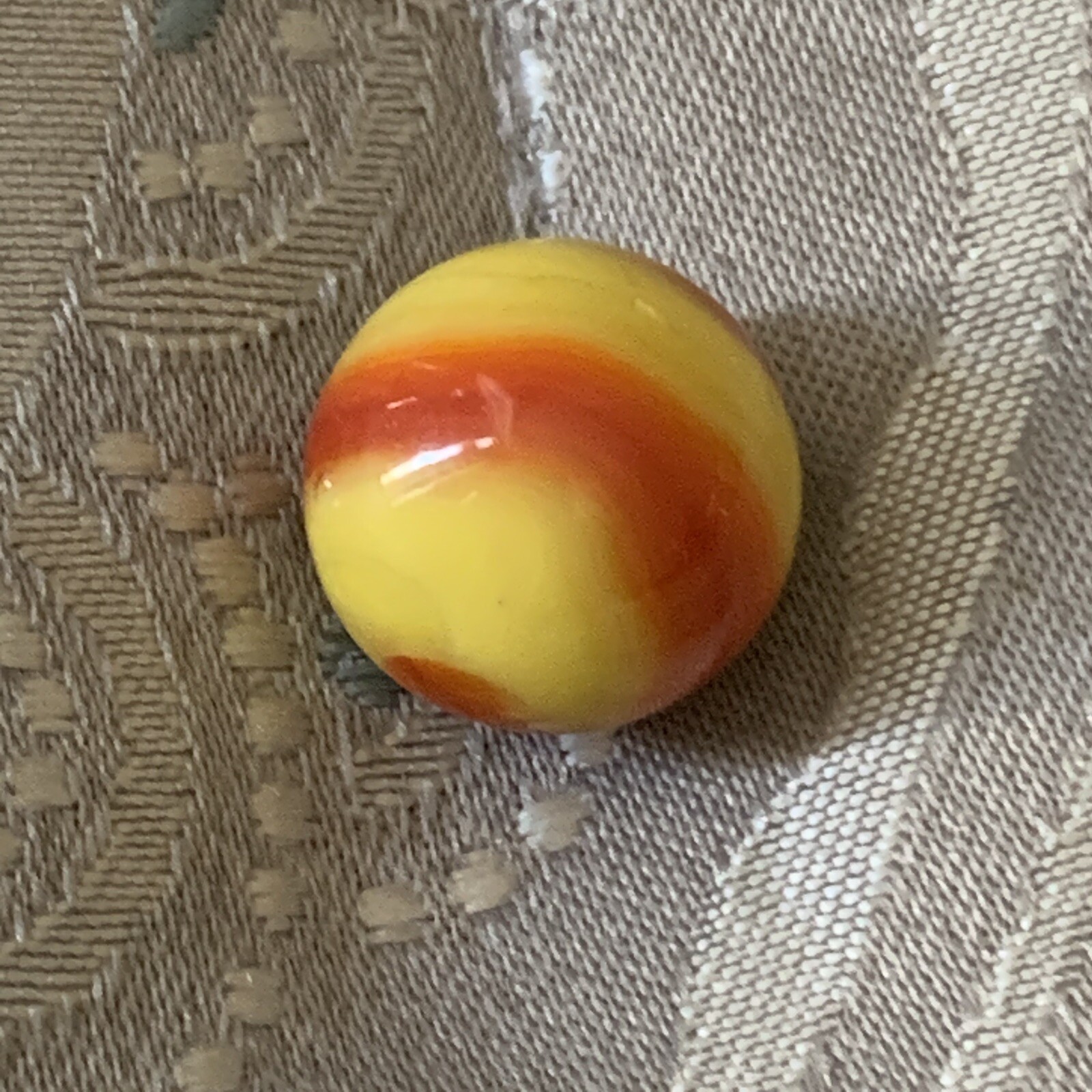 Vintage MARBLE Yellow Red Corkscrew .64” antique Toy Akro Agate | eBay