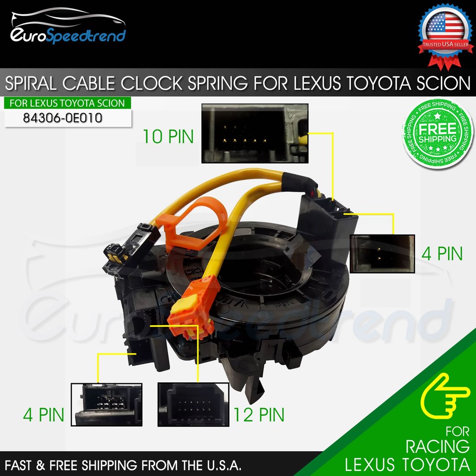 Spiral Cable Clockspring Sub-Assy for Toyota Prius Corolla Yaris Scion ...