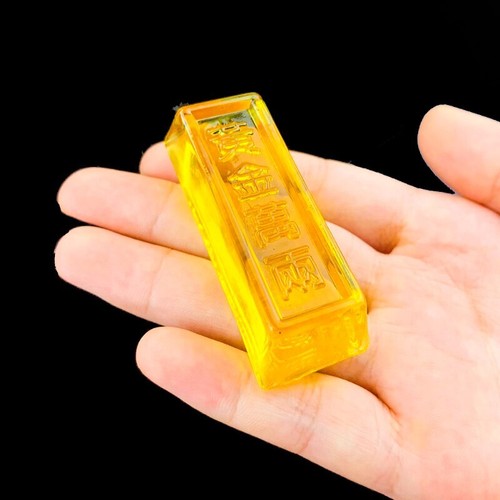6pc Chinese Citrine Gold Bar Wealth Feng Shui Car Mascot Paperweight ...