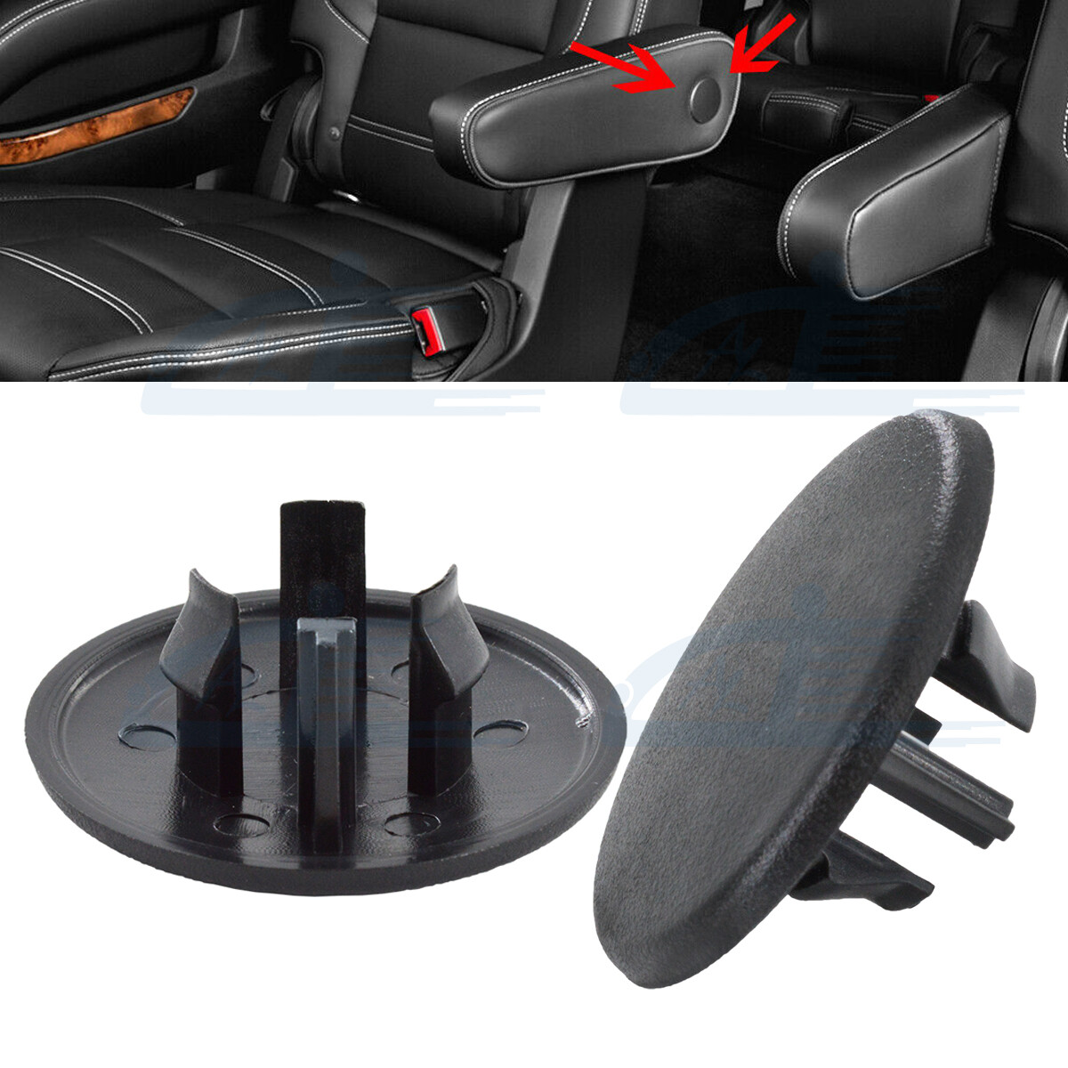 REAR ARM REST SEAT BOLT CAP BLACK COLOR for CHEVY TAHOE YUKON 84099679 ...