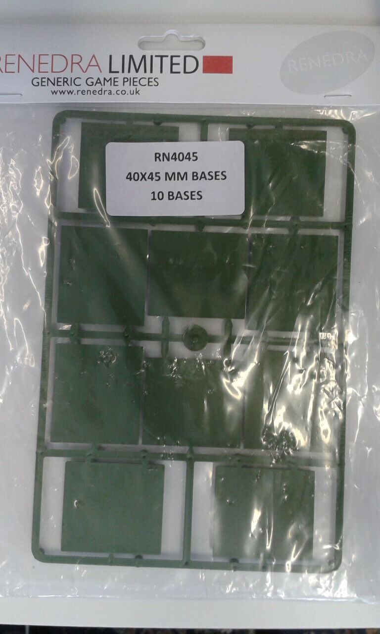40mm X 45mm Renedra Bases(10) Wargames models Renedra RN4045 for sale ...