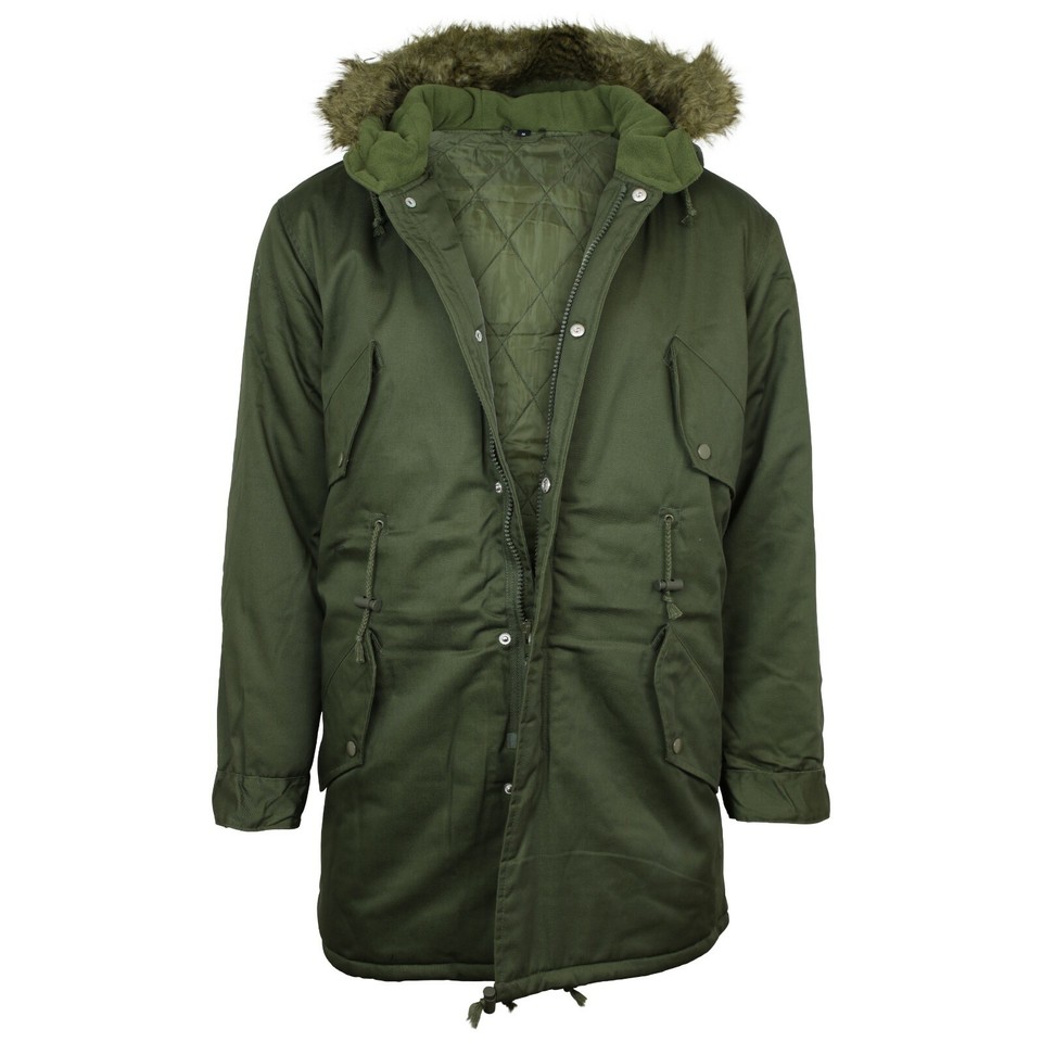 Relco Mens Green Fishtail Parka Jacket Coat Retro Mod Scooter 50s 60s ...