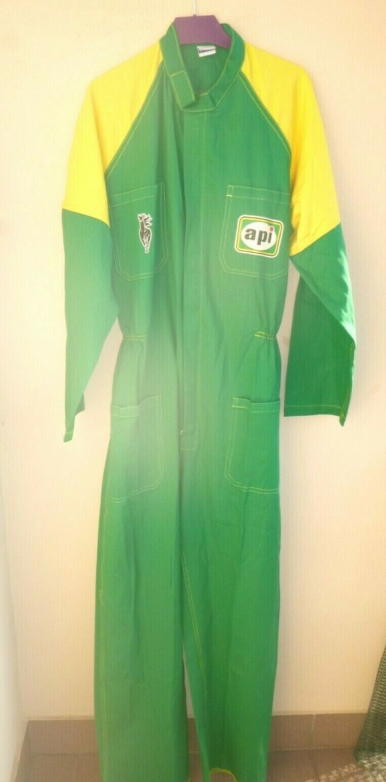 Anonima Petroli Italiana , API , gas station, old coverall , size 54 ...