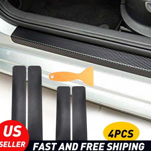 Car Scuff Plate Door Sill 5D Sticker Protector Accessories Carbon 2021 ...